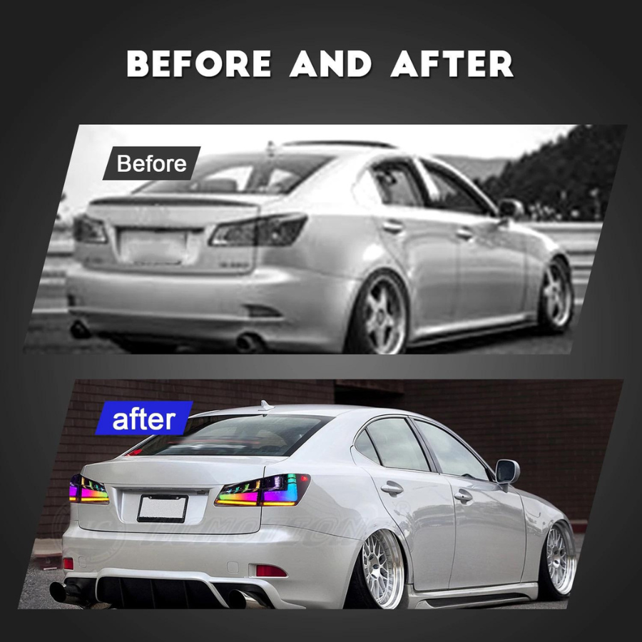 Lexus IS / ISF 2006 - 2013 RGB Sequential Tail Lights – Performance Wheelz