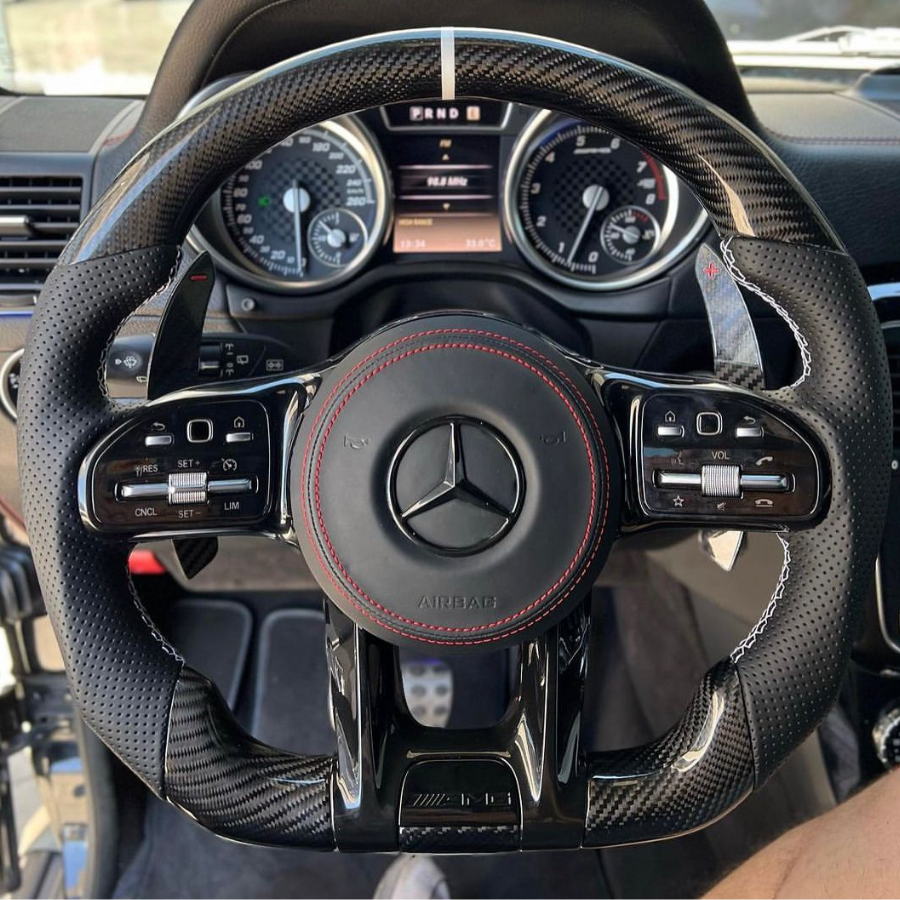 Mercedes AMG Style Carbon Steering Wheel – Performance Wheelz